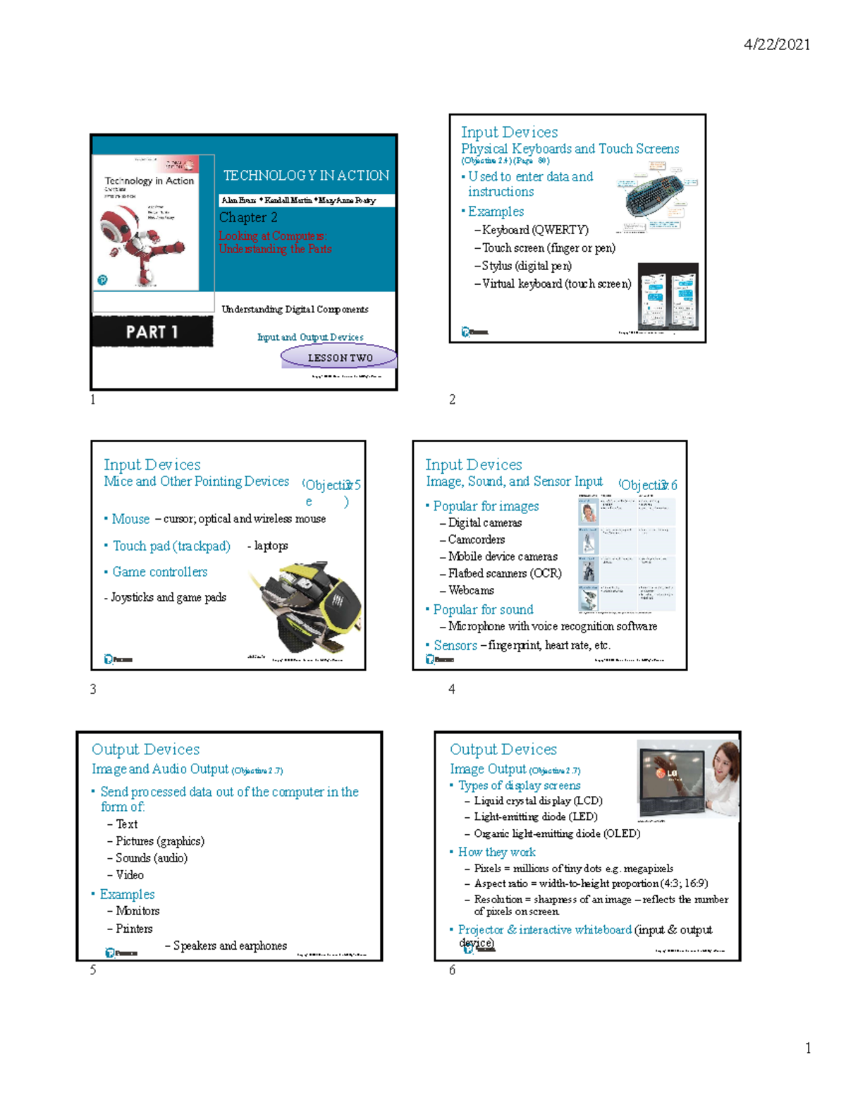 Chapter 2 Part 1 Lesson 2 PPT Slides - 4/22/ TECHNOLOGY IN ACTION Alan ...