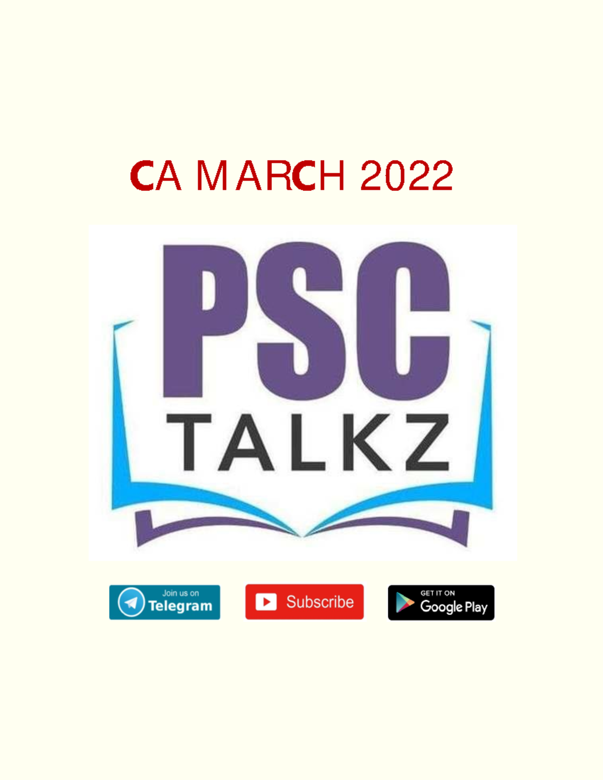 March CA-2022 - C A M AR C H PSC TALKZ A Unique platform for Self ...