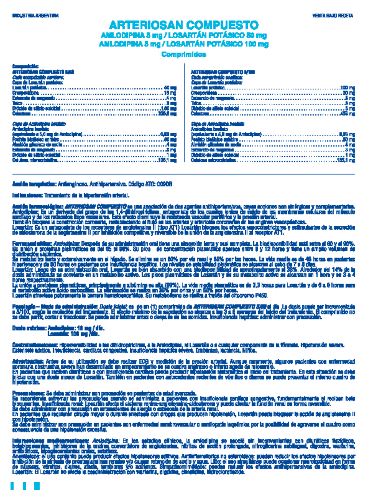 Arteriosan Compuesto - Apunte - INDUSTRIA ARGENTINA VENTA BAJO RECETA ...