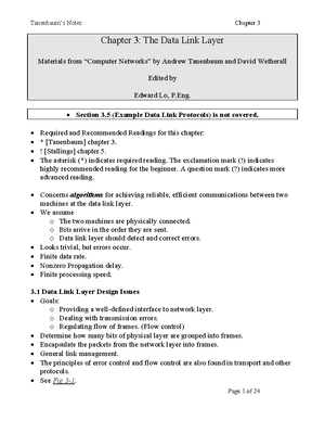 Ch1 v21 - Lecture notes 1-3 - Tanenbaum’s Notes Chapter 1 Chapter 1 ...