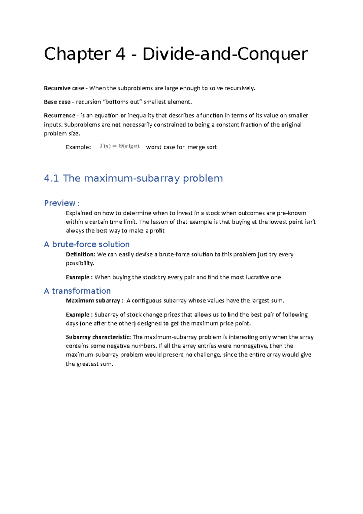 Chapter 4 Introduction To Algorithms Third Edition Data Structures