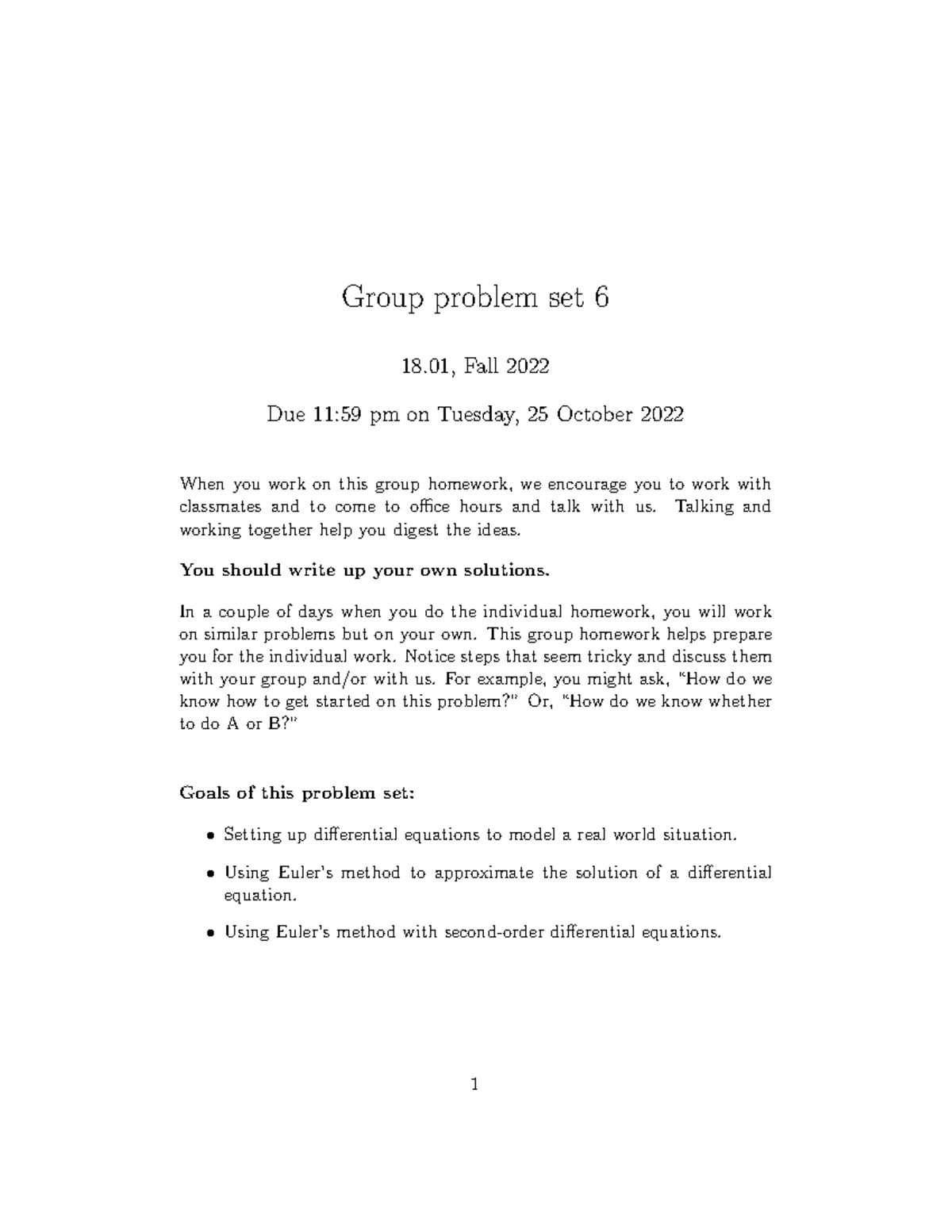 Group-hw6 - homework - Group problem set 6 18, Fall 2022 Due 11:59 pm ...