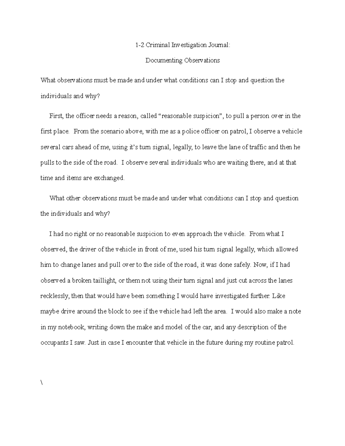 1-2 criminal investigation journal - 1-2 Criminal Investigation Journal ...
