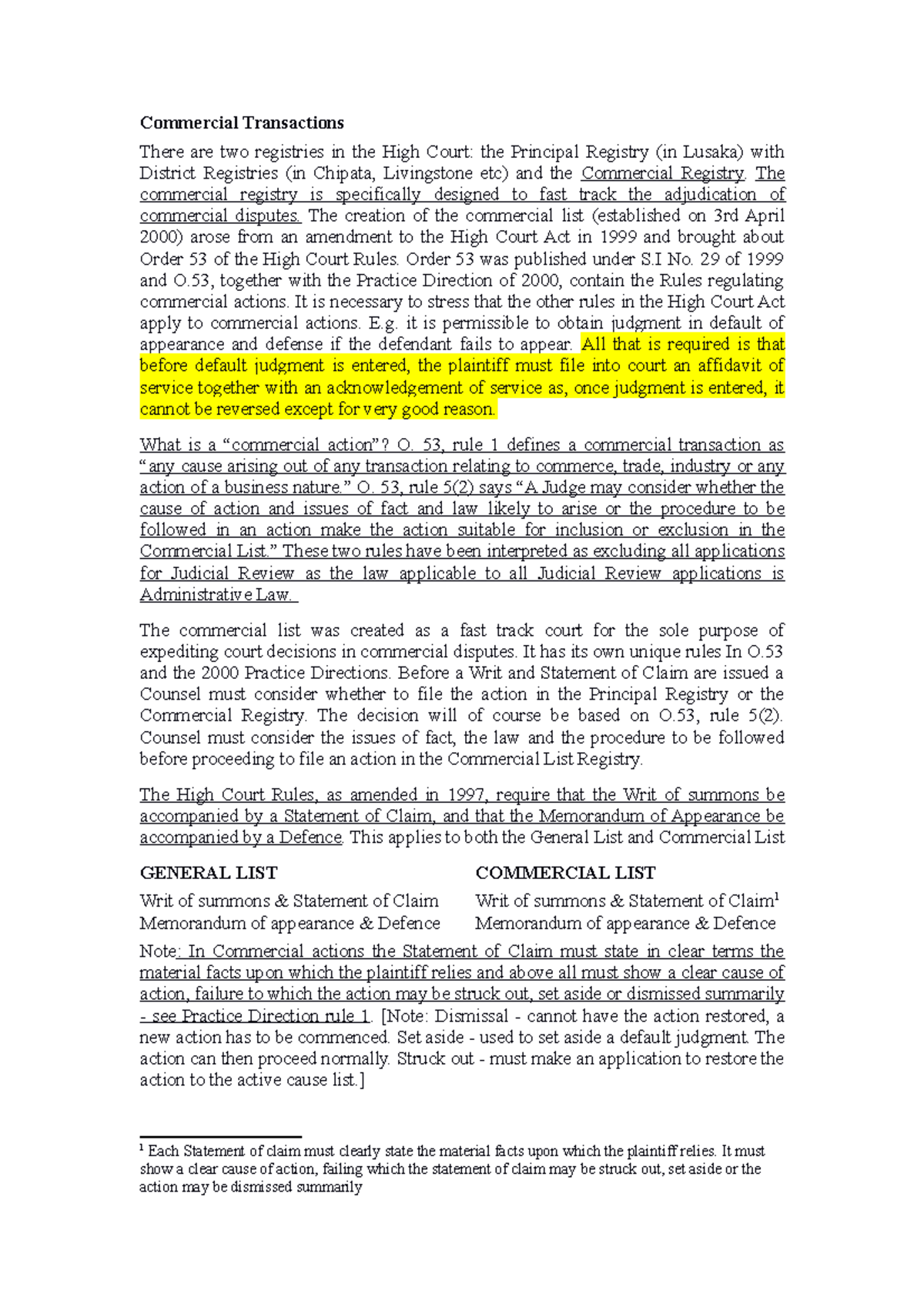 Commercial Transactions - Commercial Transactions There are two ...