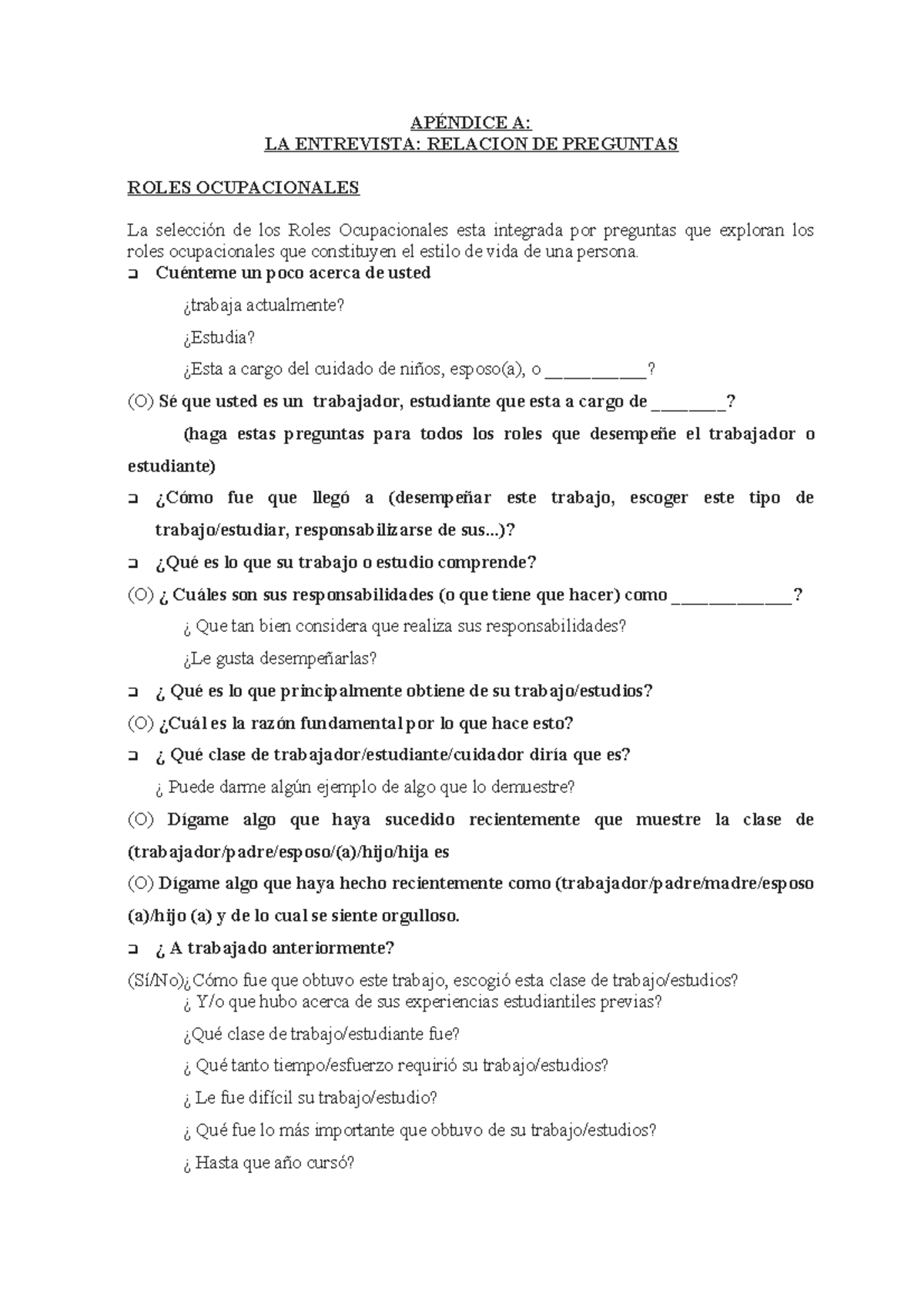 OPHI-II-Entrevista ( apéndices) - J - Studocu