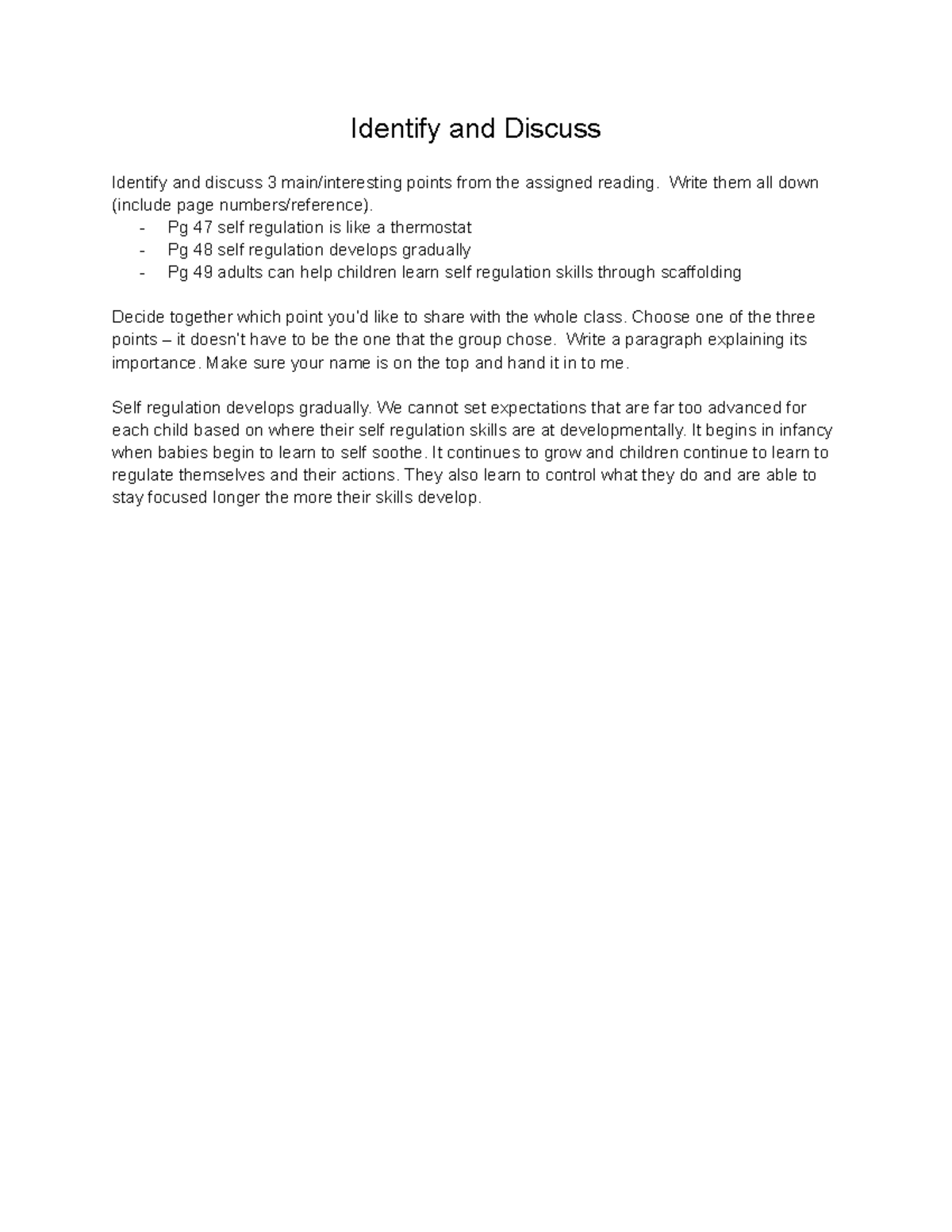 Reading Strategy 4 Identify and Discuss - Identify and Discuss Identify ...