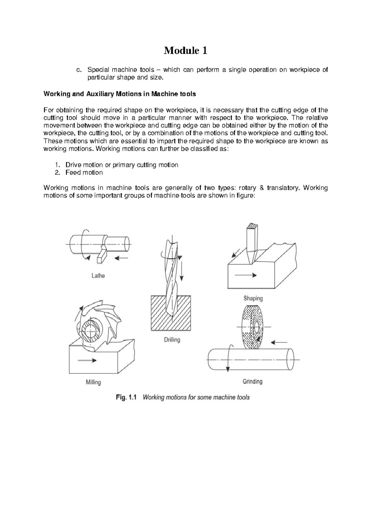 Principle OF Machine TOOL removed - c. Special machine tools – which ...