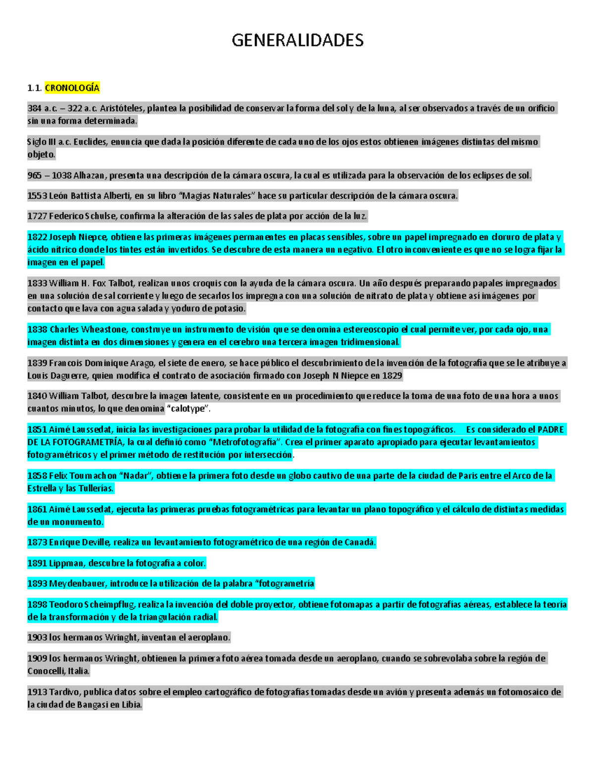 Fotogrametria 1 resumen - Warning: TT: undefined function: 32 Warning: TT: undefined function ...