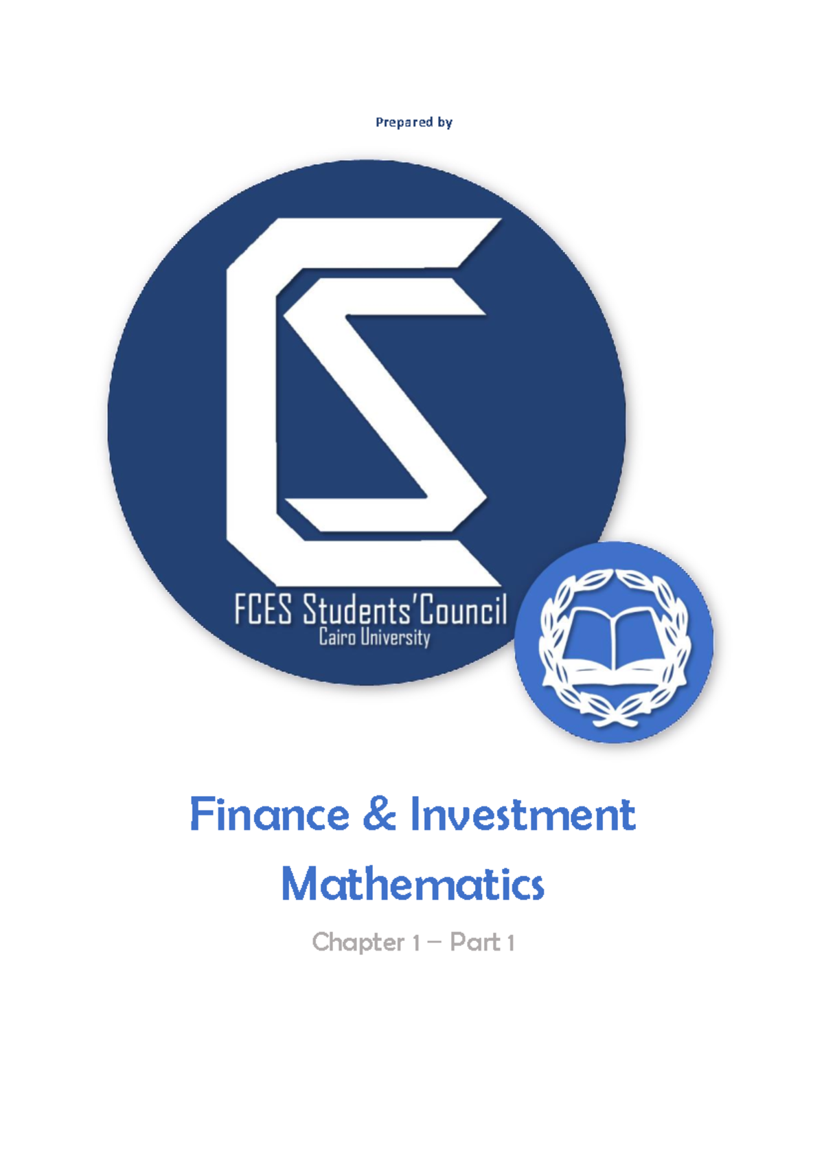 Finance and investment Mathematics Chapter 1 part 1 - Prepared by ...