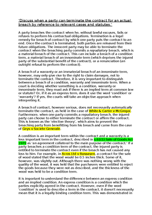 Formation of a contract essay example - Making appropriate reference to ...