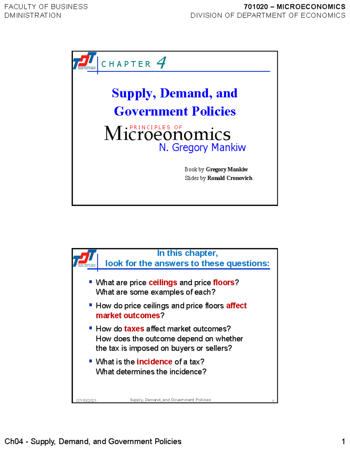 QTKD-701020- Micro -Ch04 - Supply, Demand, and Government Policies ...