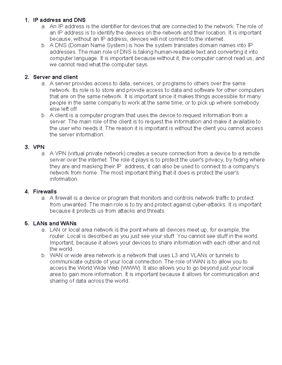 3-2 Activity Network Configuration Model - IP address and DNS a. An IP address is the identifier ...