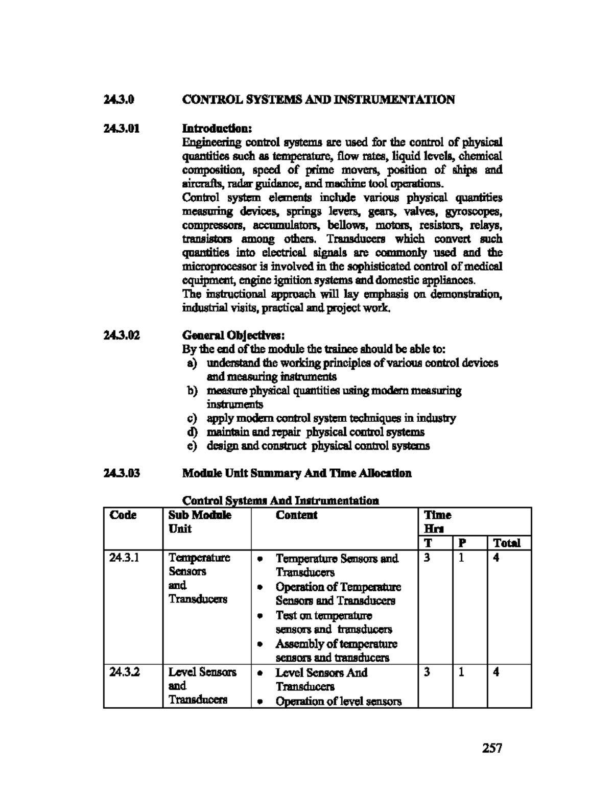 Control Systems Course Outline - Electronics IT - Studocu