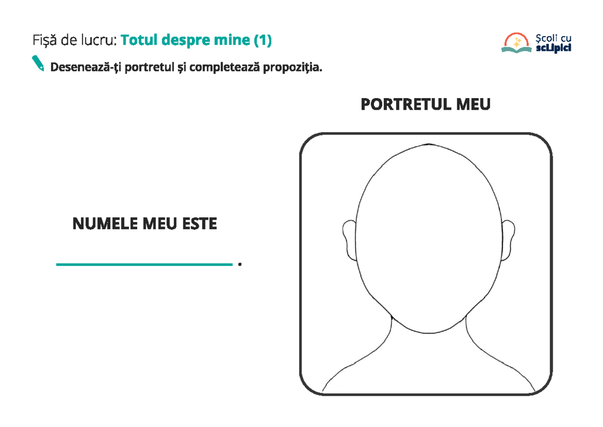 Totul Despre MINE Fise de lucru - Limba franceza - Studocu