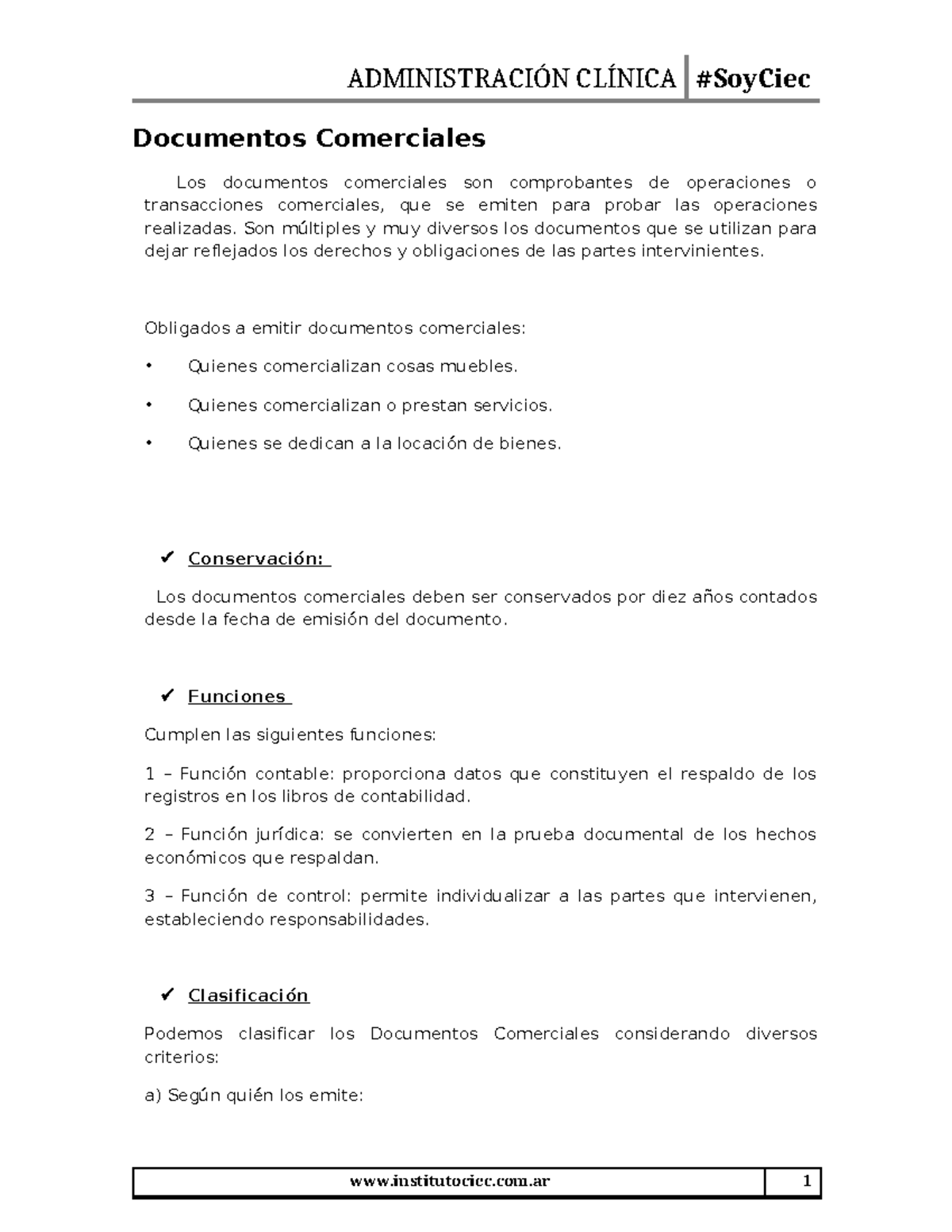 guia de comprobantes para contabilidad - Documentos Comerciales Los ...