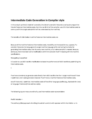 Phases of a Compiler notes - Phases of a Compiler Prerequisite ...