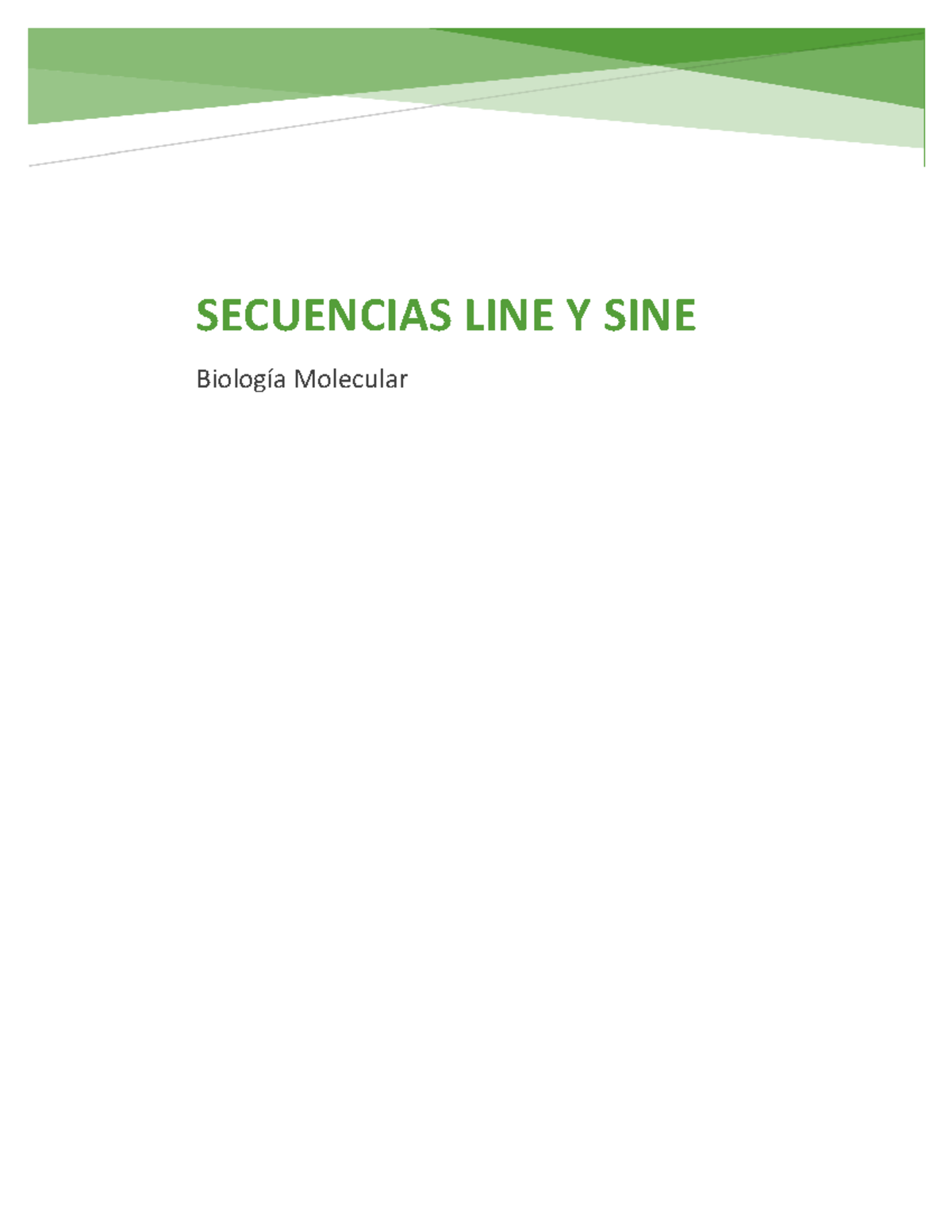 Secuencias Liney Sine - SECUENCIAS LINE Y SINE Biología Molecular El ...