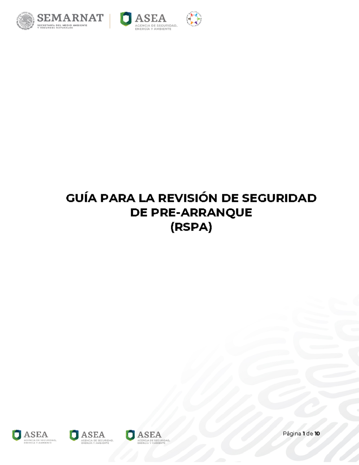 GU A PARA LA Revisi N DE Seguridad DE PRE Arranque RSPA - GUÍA PARA LA REVISIÓN DE SEGURIDAD DE ...