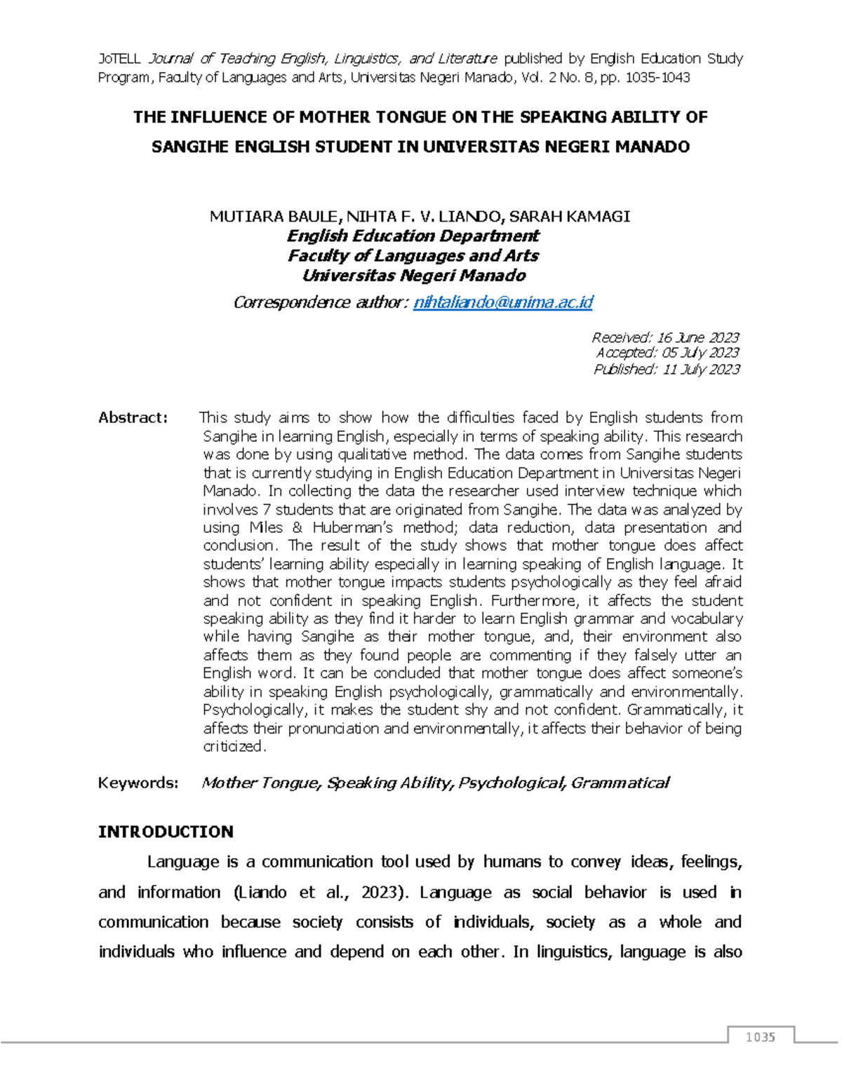 7133-Article Text-27647-1-10-20230711 - JoTELLJournal of Teaching ...