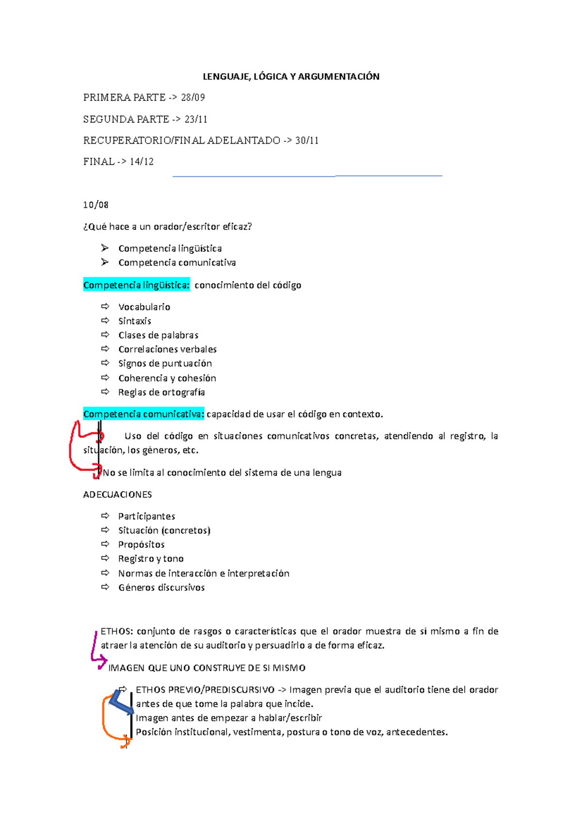 LLYA - resumen completo - LENGUAJE, LÓGICA Y ARGUMENTACIÓN PRIMERA PARTE -> 28/ SEGUNDA PARTE ...