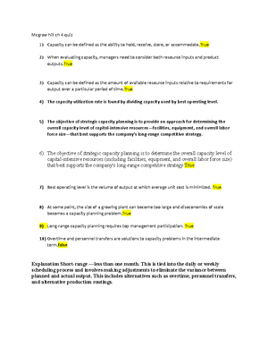 Mcgraw hill ch 6 - quiz 6 - Mcgraw Chapter 6 1) What is the first of ...