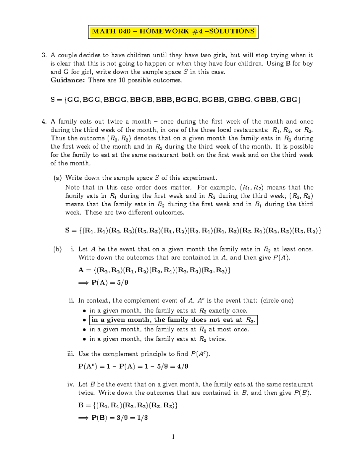 Hw4sol-f19 - algebra study guide - MATH 040 – HOMEWORK #4 –SOLUTIONS A ...