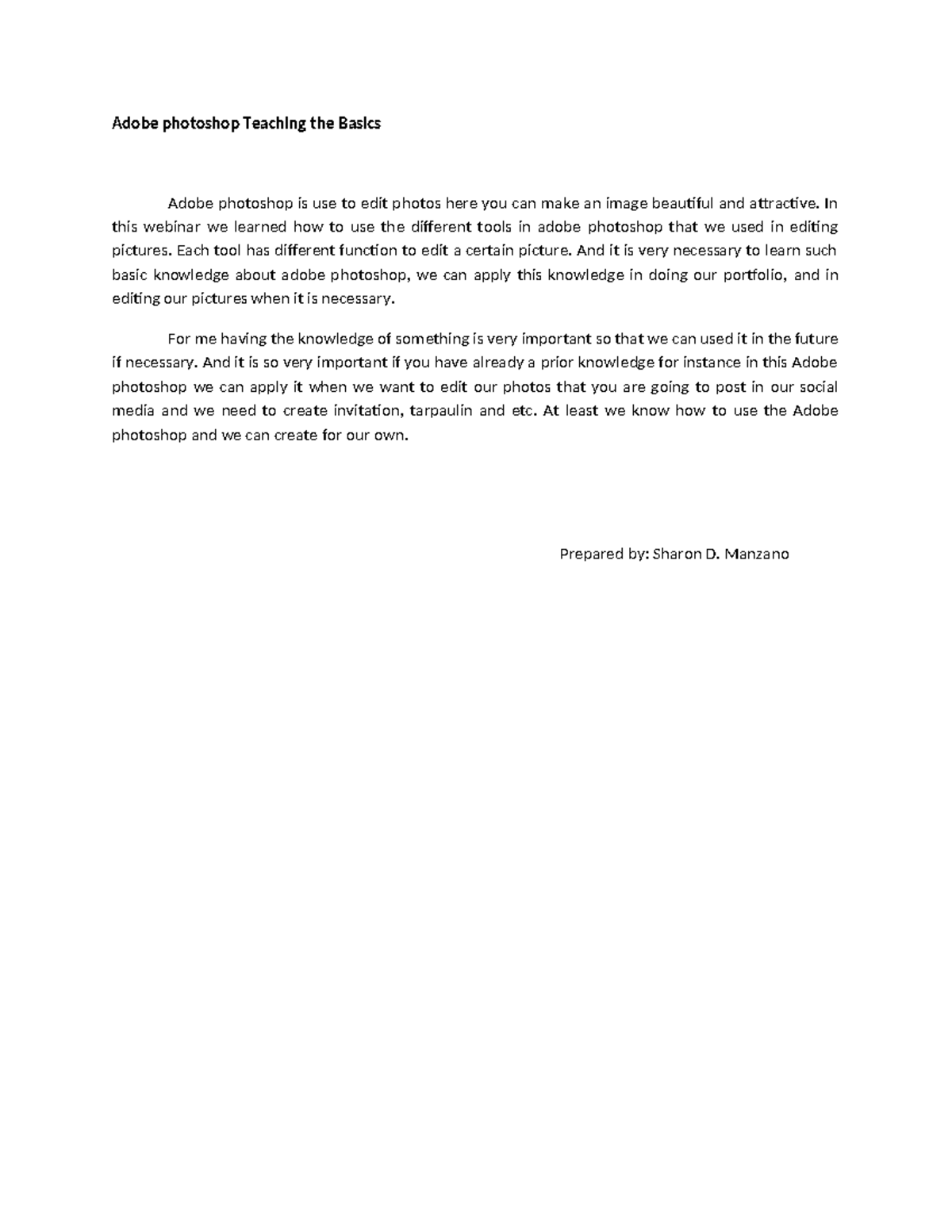 Adobe photoshop Teaching the Basics - In this webinar we learned how to ...