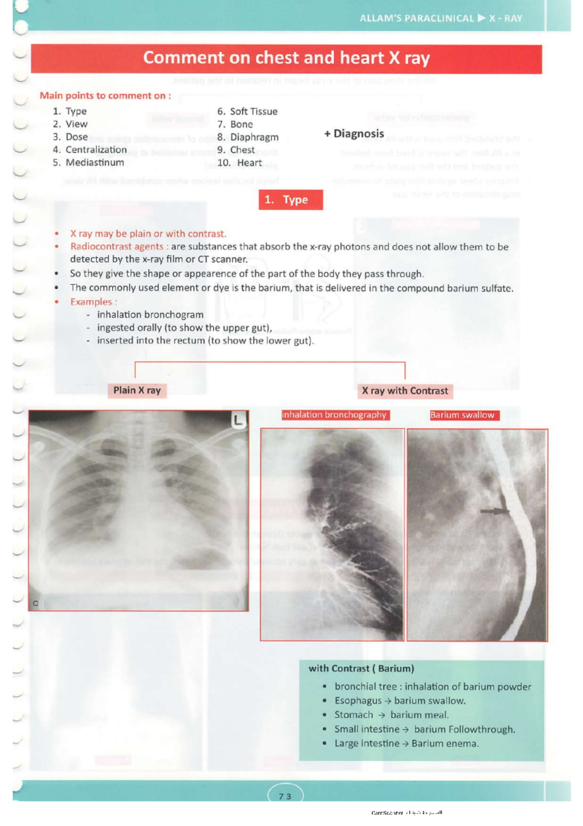 Chest x ray imaging ymv dr notes - english listening - Studocu