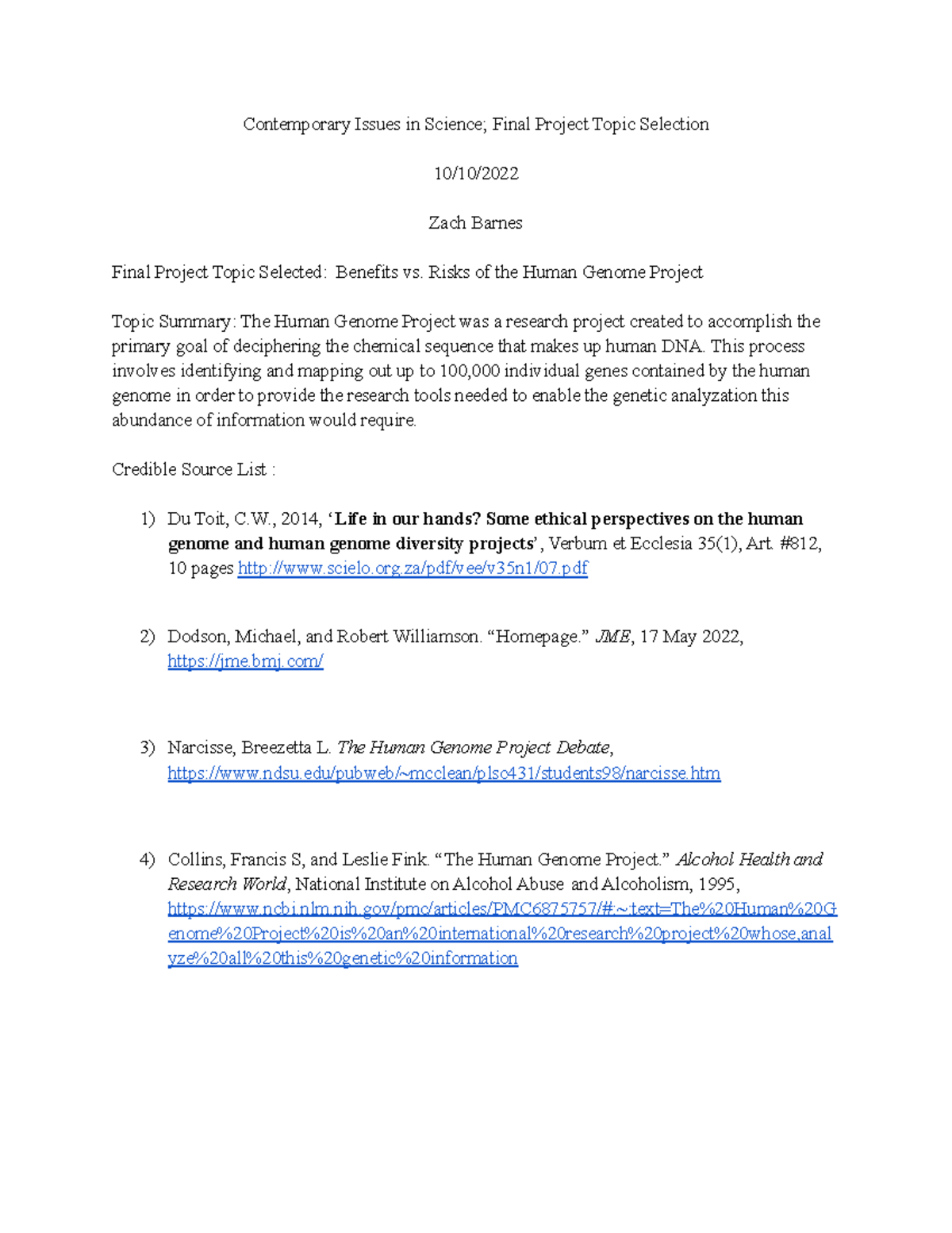 Cont. Issues in Science - Research Topic Selection - Contemporary ...