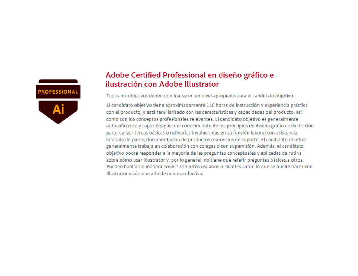 Certificación illustrator - Adobe Certified Professional en diseño ...