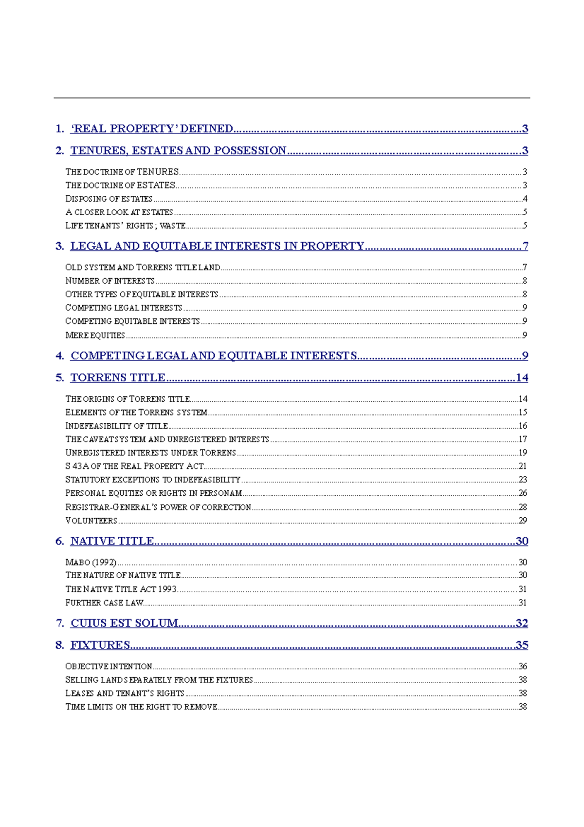 Real Property Notes - ‘REAL PROPERTY’ - Studocu