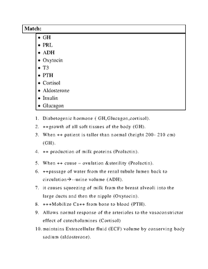 Questions bank-1 - Pathophysiology - MCQs 1) Causes of anemia is due to ...
