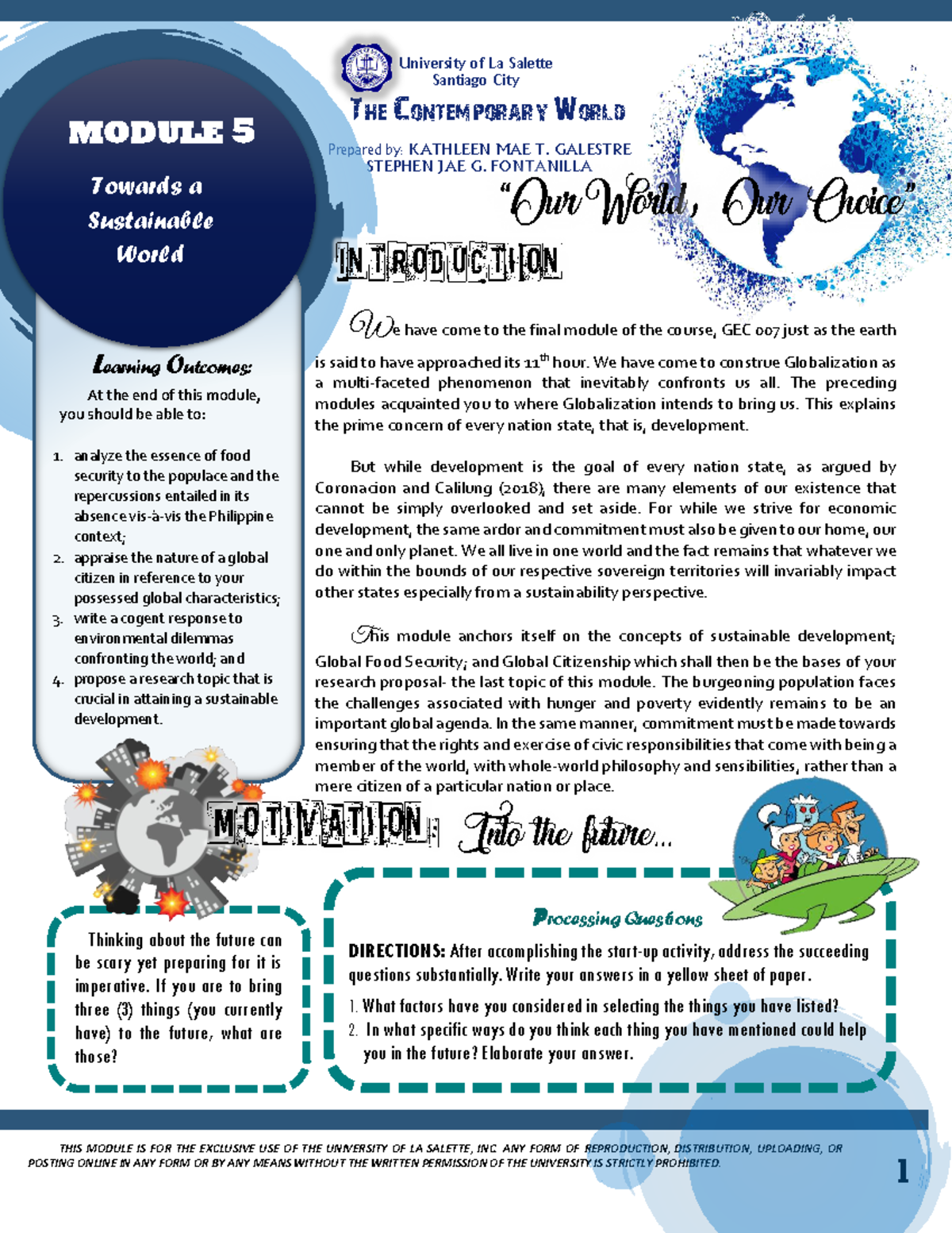 Module 5 contemporary - To impart my knowledge regarding this subject ...