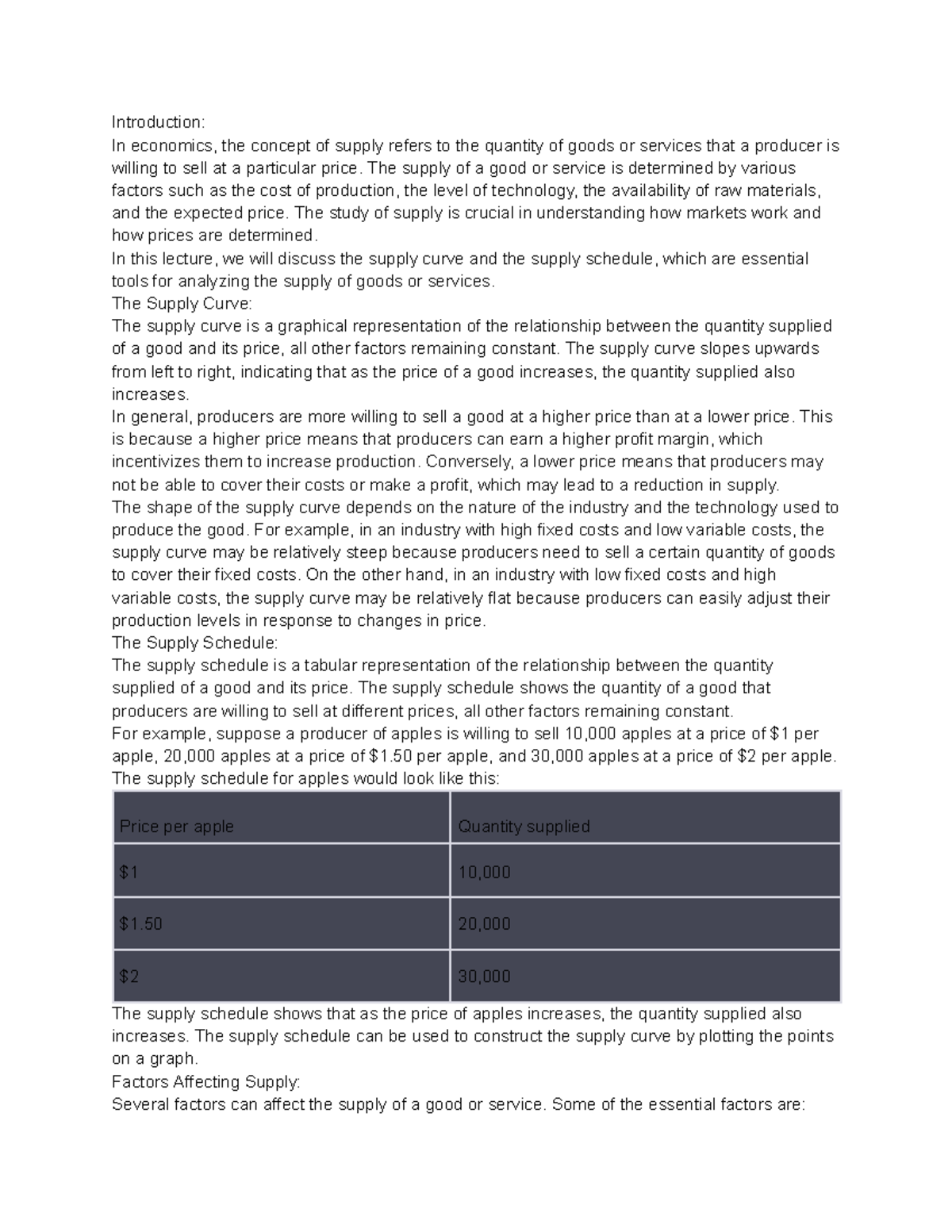 ECON101 lecture notes 15 - Introduction: In economics, the concept of ...