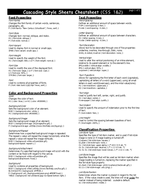 HTML5-cheat-sheet - Support - Security - Studocu