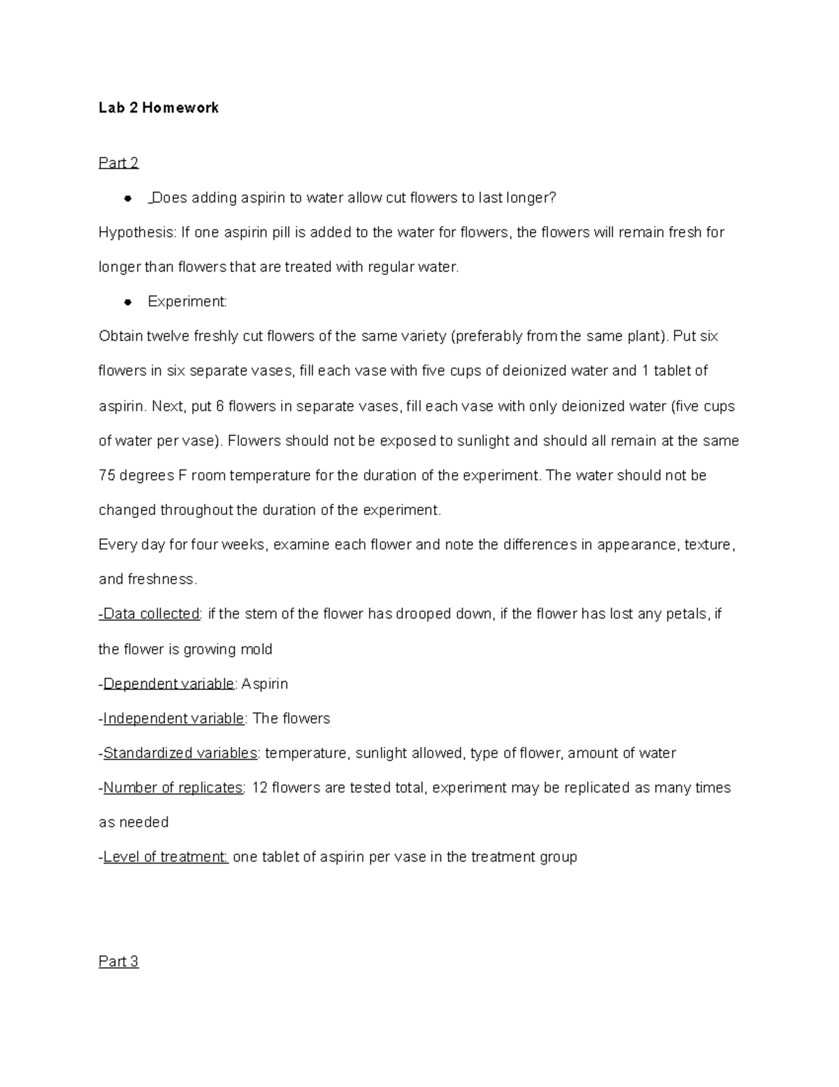 Lab 2 Homework - Lab 2 answers - Lab 2 Homework Part 2 Does adding ...