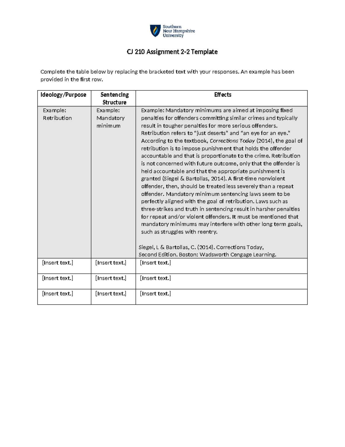 Template Criminal Justice: 210 Module 2 - CJ 210 Assignment 2-2 ...