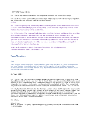 PSY-452 Topic Proposal Operational Definitions - Topic Proposal and ...