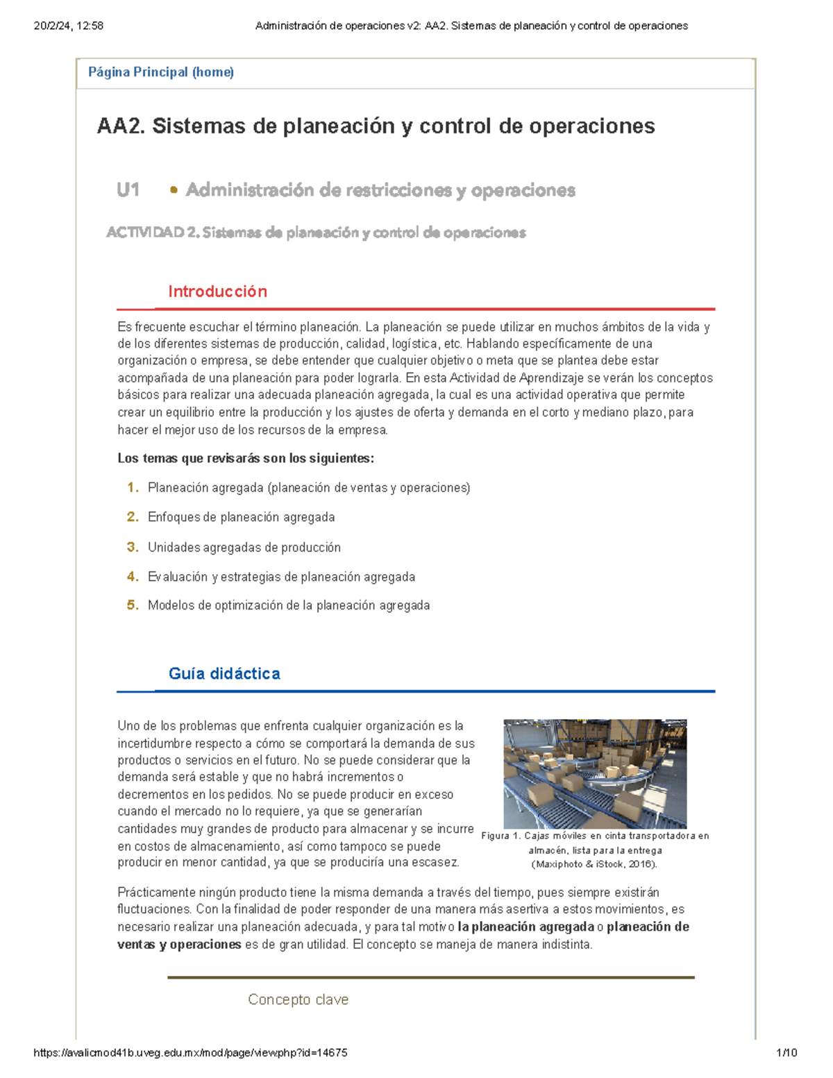 Administración de operaciones v2 AA2. Sistemas de planeación y control de operaciones - Página ...
