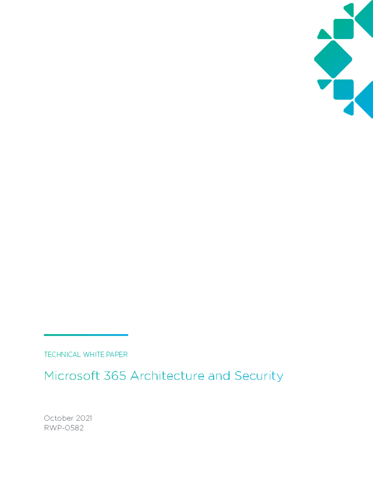 M365-architecture-security - Technical WhiTe PaPer Microsoft 365 ...