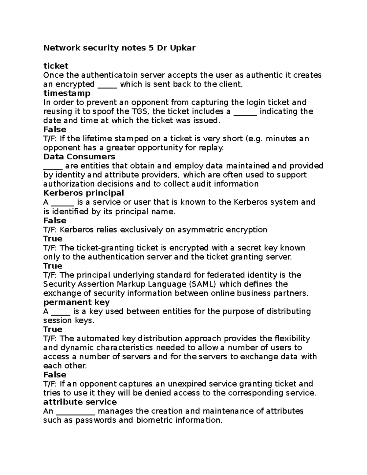 Network security notes 5 Dr Upkar - Network security notes 5 Dr Upkar ...