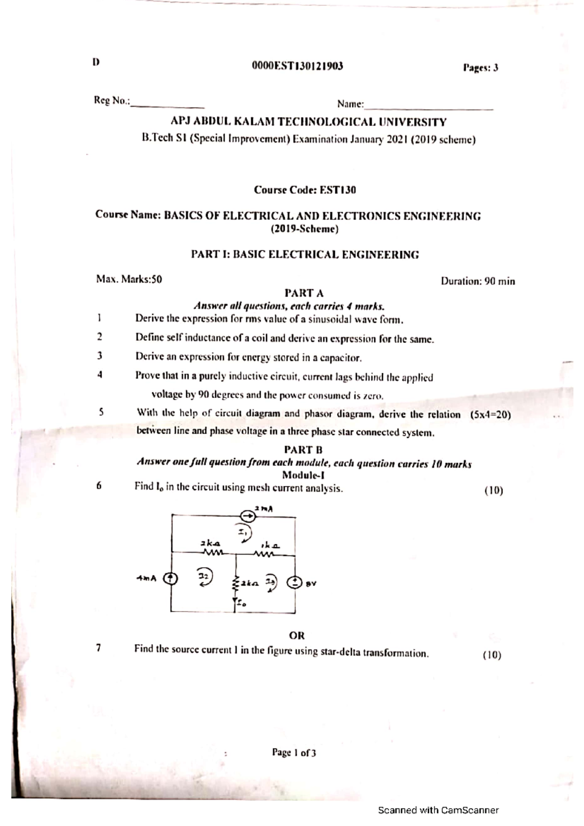 BEE and BEC Question solved improvement - Basic Electrical Engineering ...