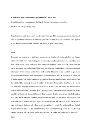 Evidence Hearsay NON Hearsay Exemption RULE 801 D Prior Statements ...