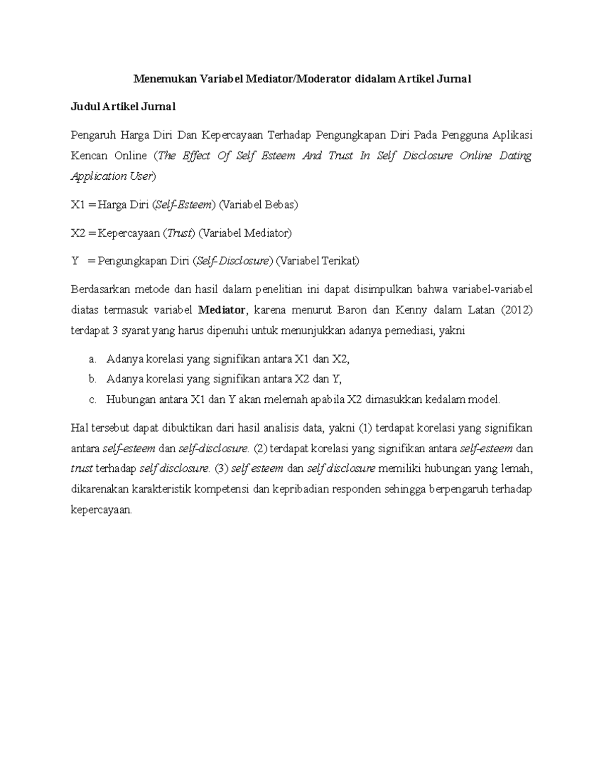 Variabel Moderator dan Mediator - Menemukan Variabel Mediator/Moderator ...