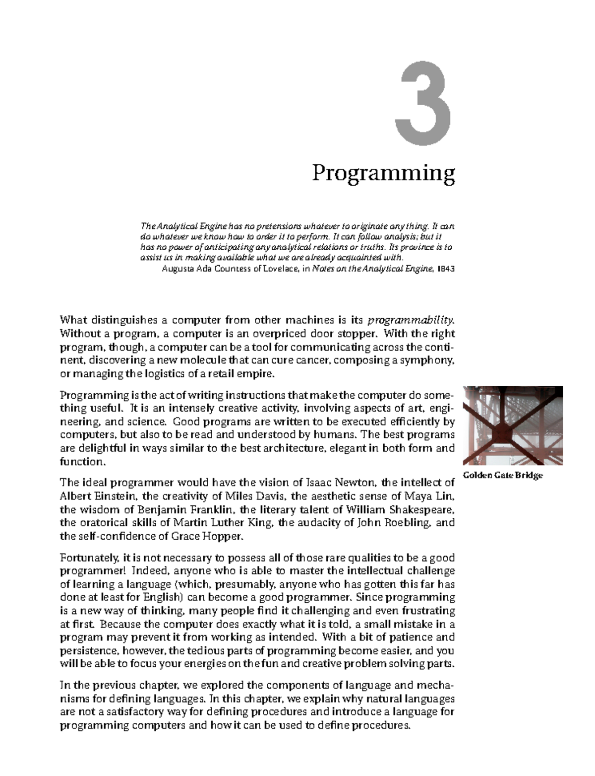 Programming - 3 Programming The Analytical Engine has no pretensions ...