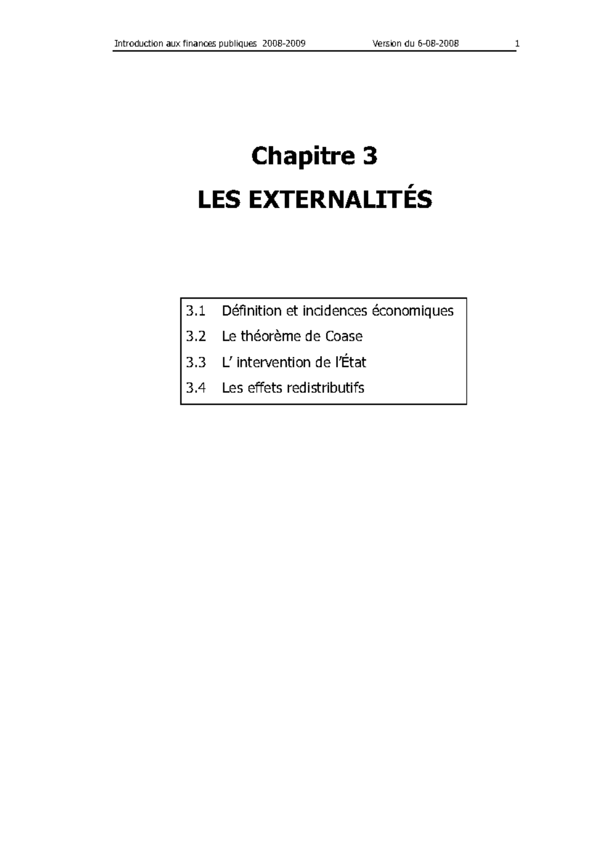 Chapitre 3 SA08 - introduction de l'externalité - s 2 2 2 - Studocu