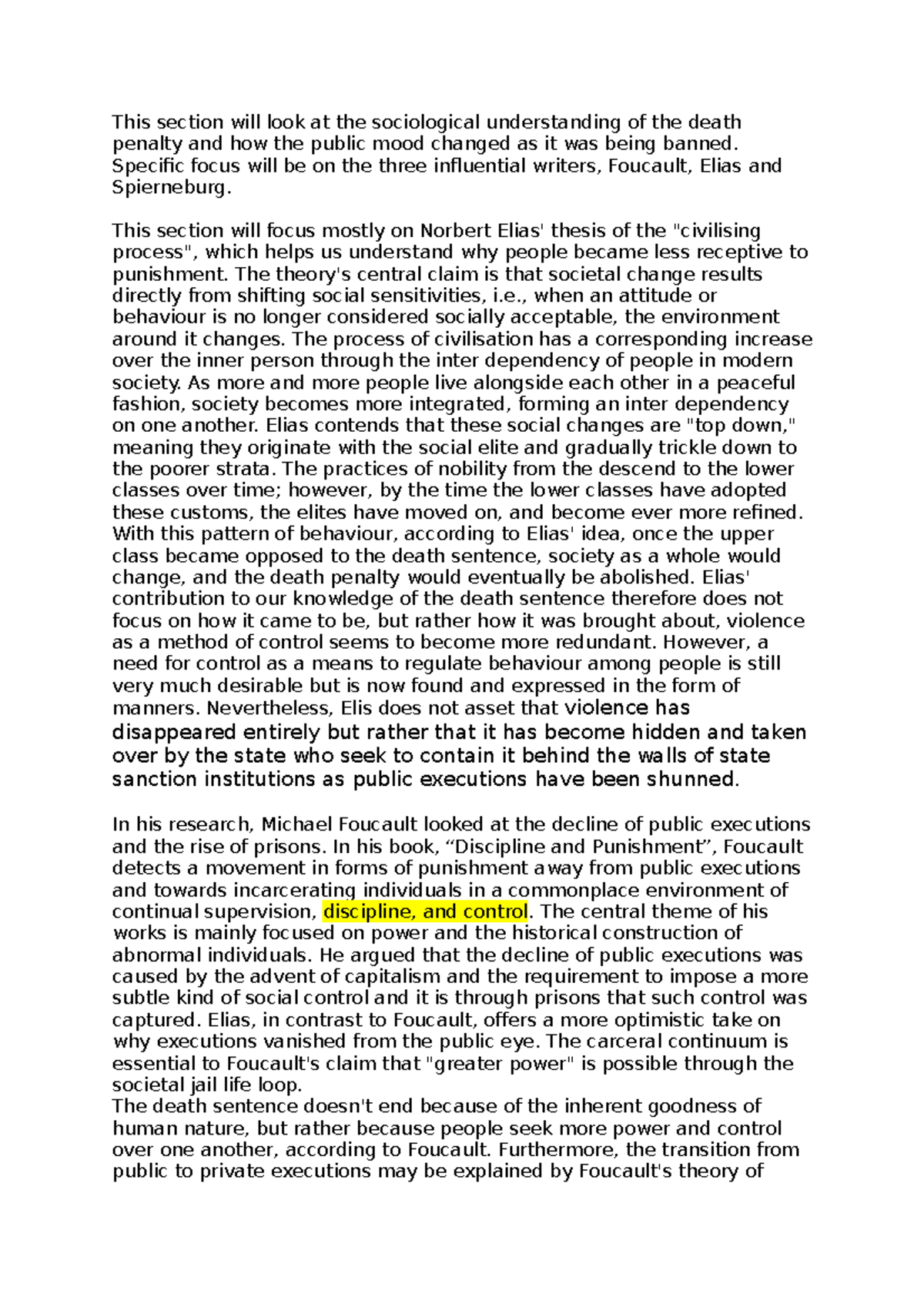 3rd CP Assignment - This section will look at the sociological ...