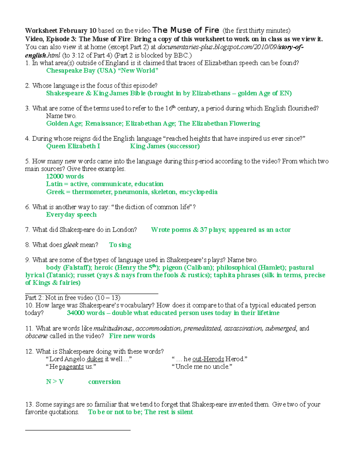 TESL 351 Video worksheet February 10 2022 - TESL 351 - Concordia - Studocu