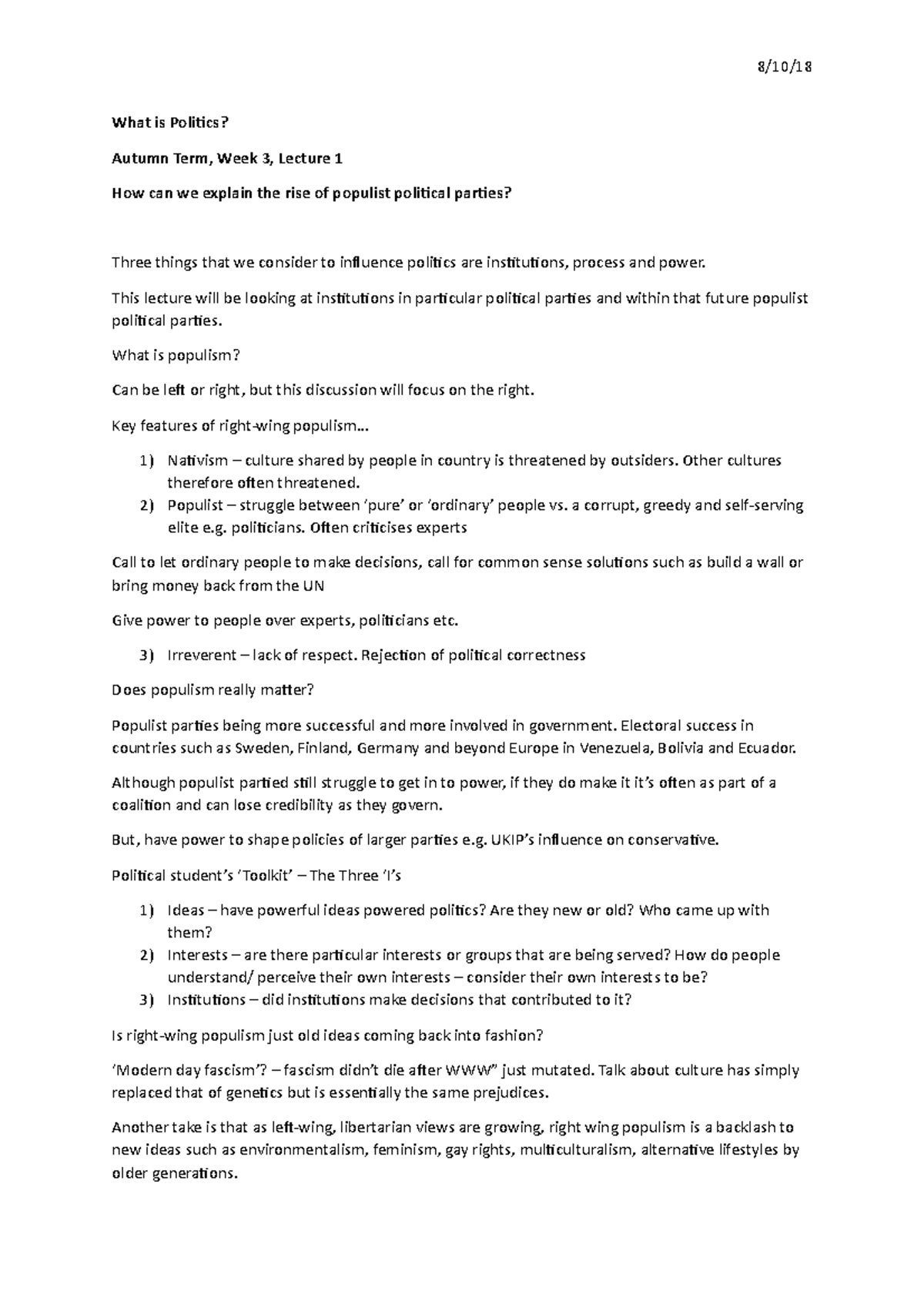 How can we explain the rise of populist political parties - This ...