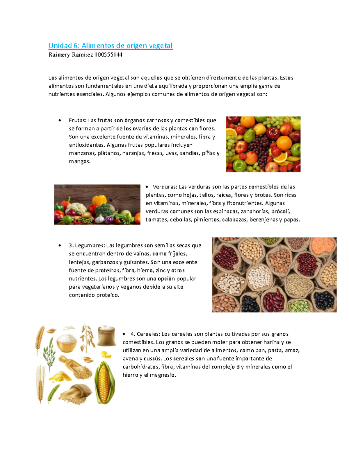 Alimentos de origen vegetal - Estos alimentos son fundamentales en una ...